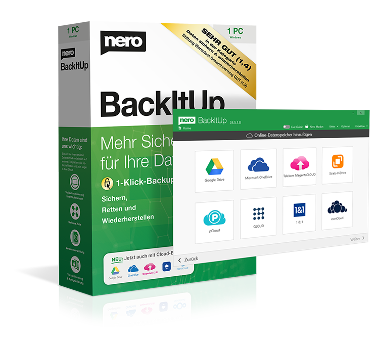 Nero BackItUp – der Backup-Profi