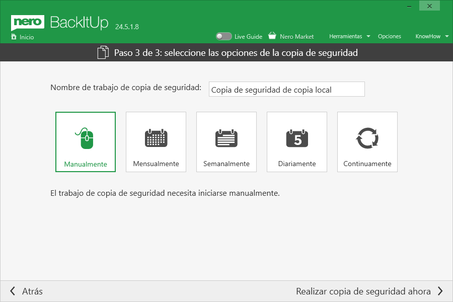 Nero BackItUp - Un clic para la tranquilidad absoluta